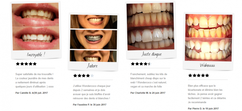 Blanchiment des dents 100% naturel - Wondercoco - Estelle Test For You